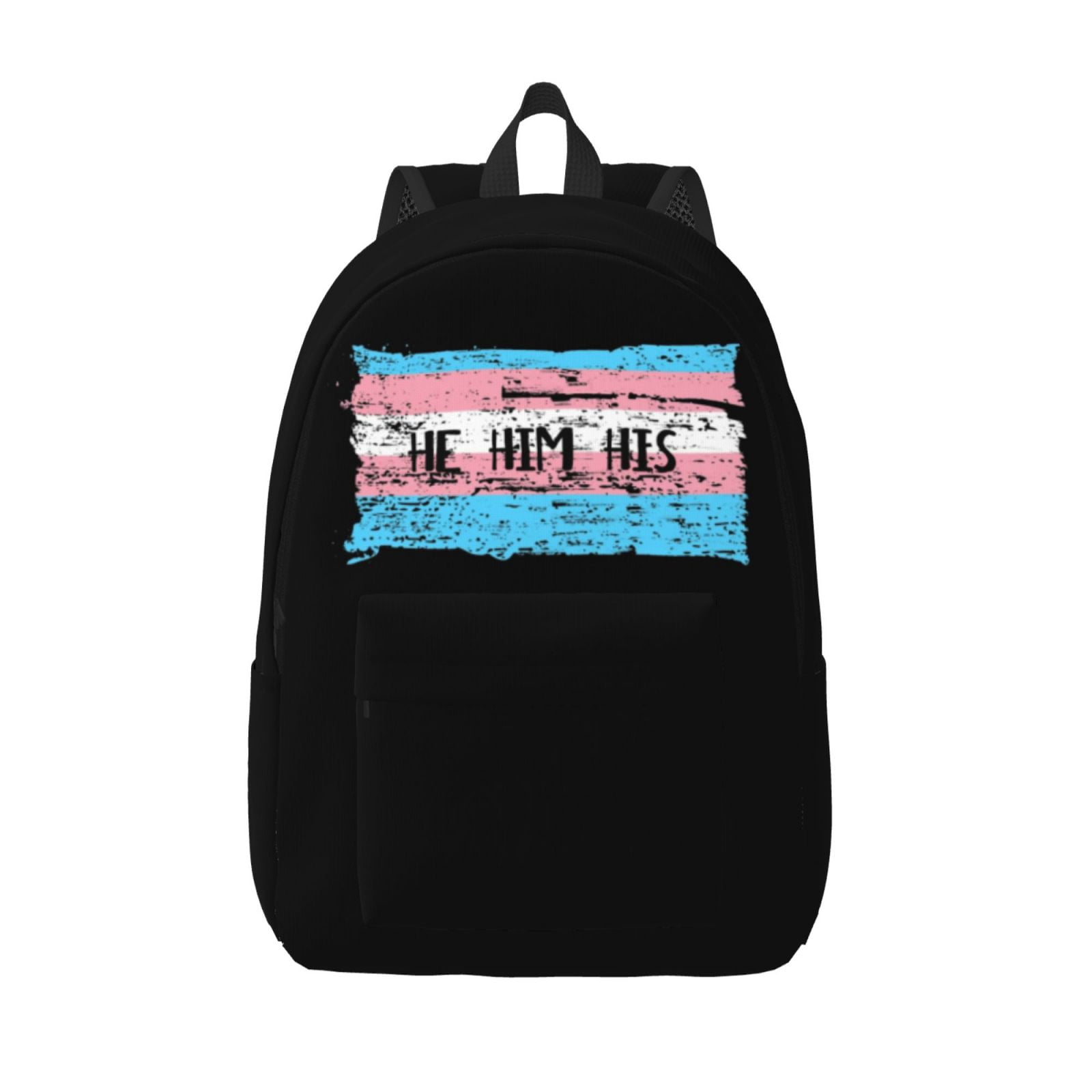 He Him Transgender Pride Flag Backpack for Men Women Laptop Backpack ...