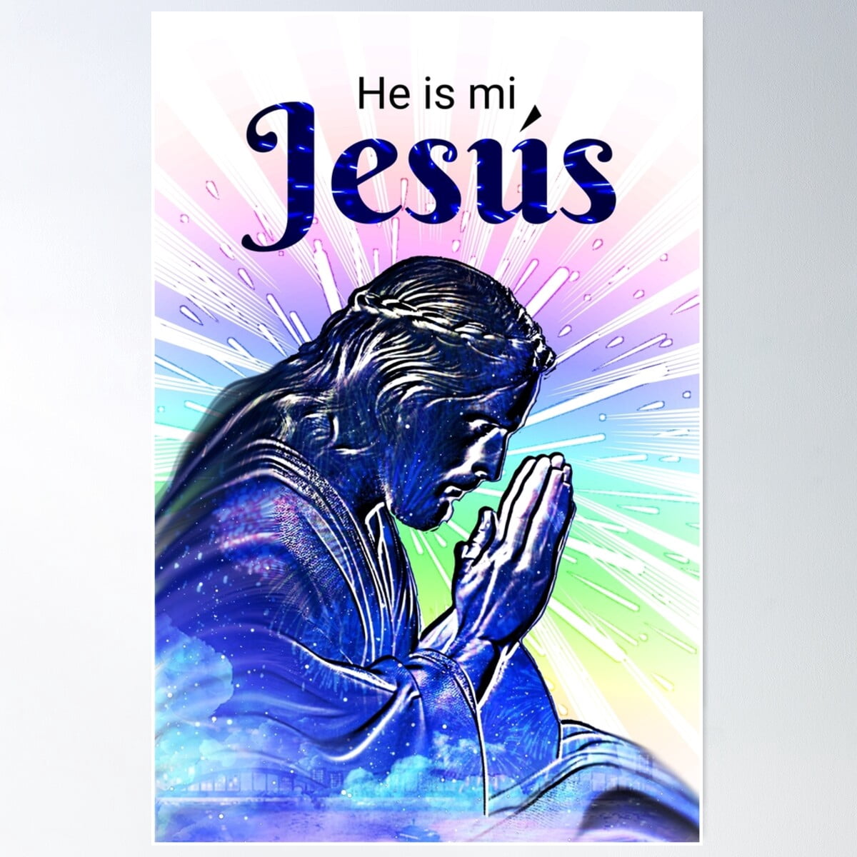 He Is My Jesus Poster Wall Art, Modern Wall Decor For Living Room ...