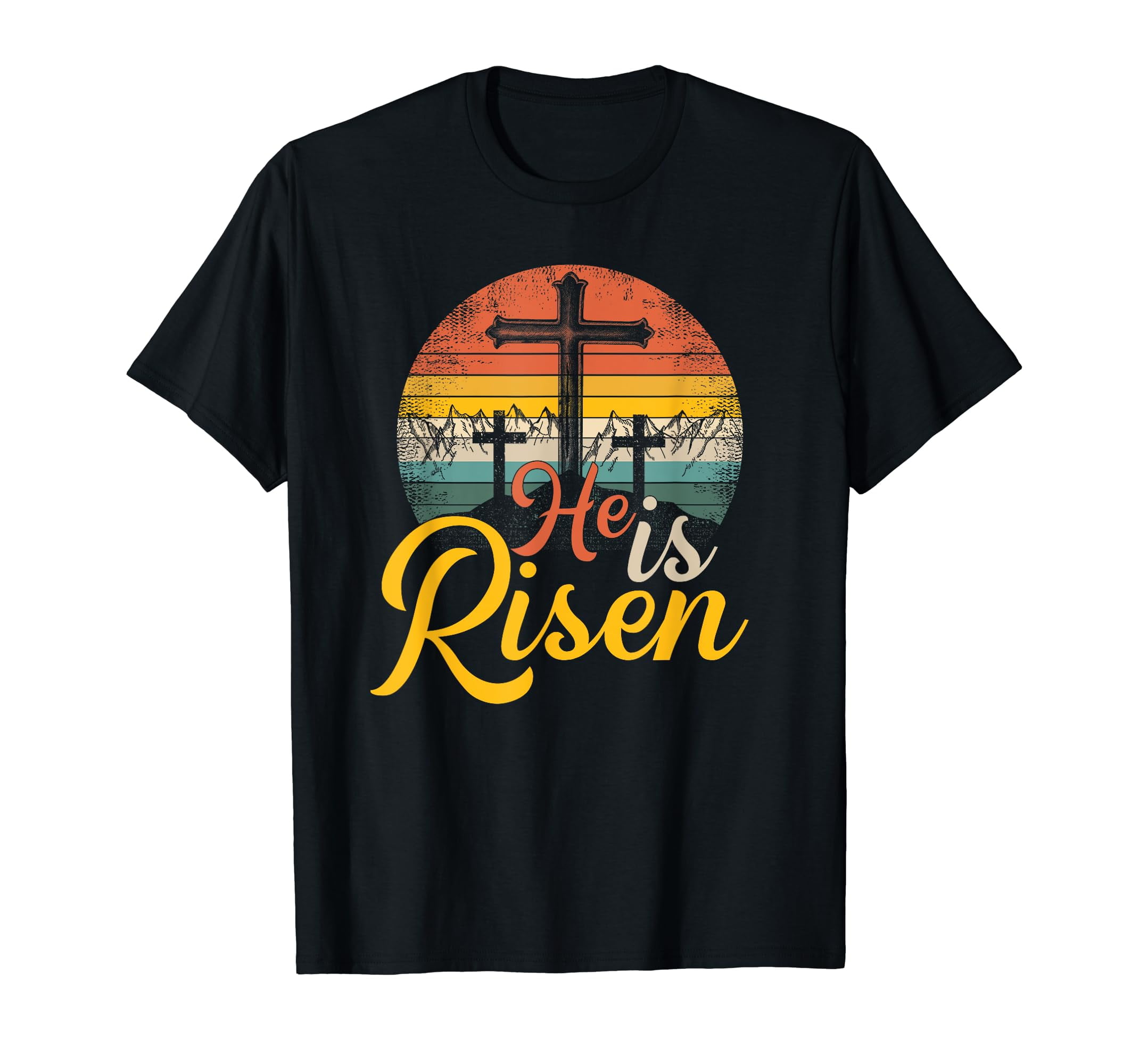 He Is Risen - Christian Easter Jesus T-Shirt Men Women Vintage Myth T ...