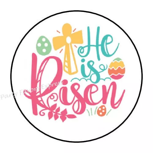 He Is Risen Easter Sticker Party Favors Sticker Envelope Seals Labels ...