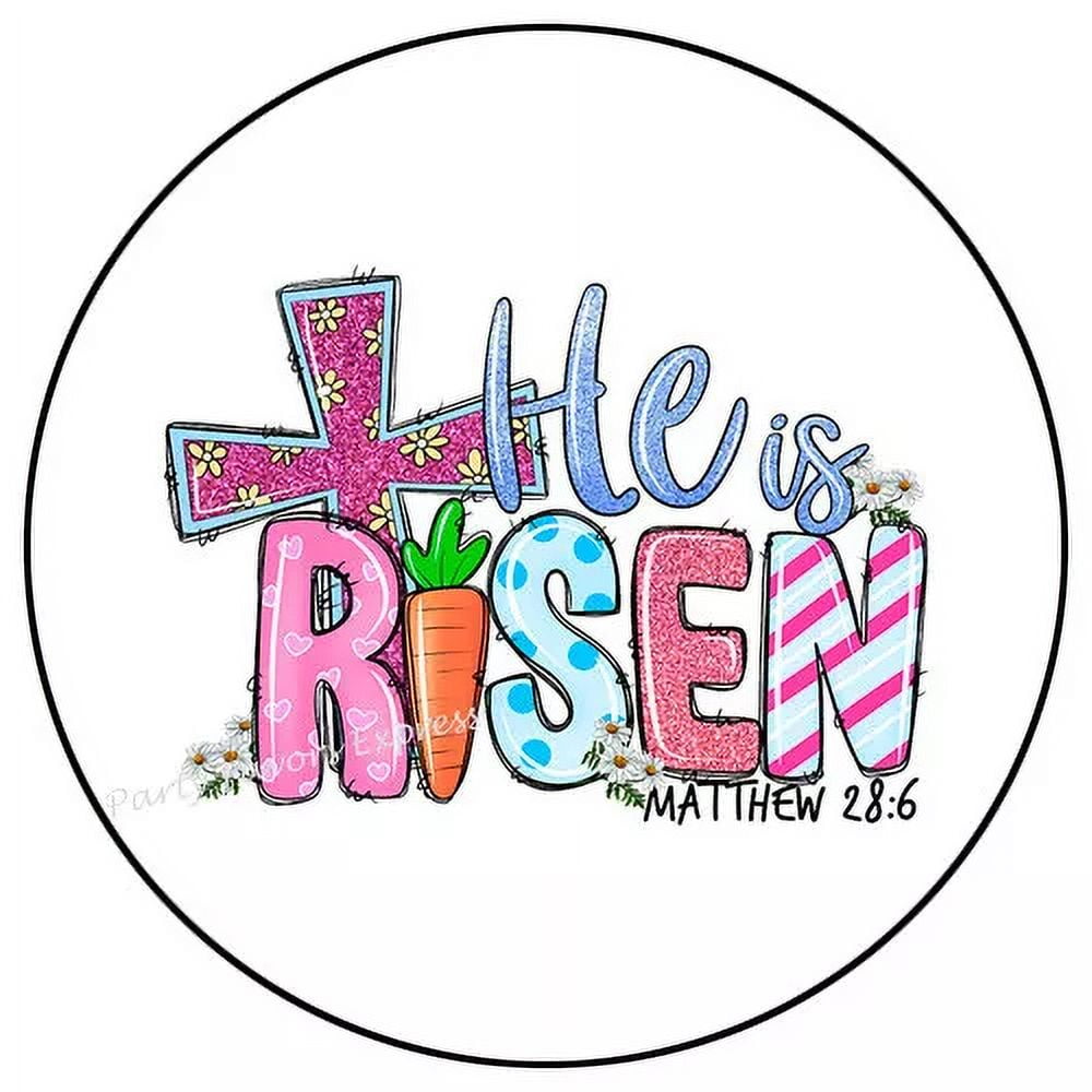 He Is Risen Easter Stickers Party Favors Phone Decal Water Bottle ...