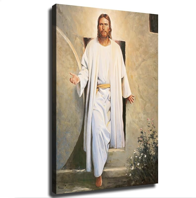 He Is Risen Jesus Canvas Poster Modern Aesthetic Picture Wall Art Home ...