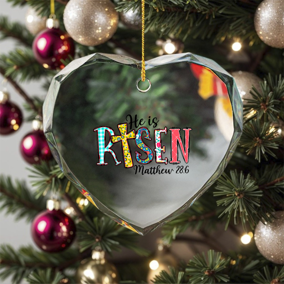 He Is Risen Matthew 286 Jesus Christian Bible Verse Ornament, Room ...