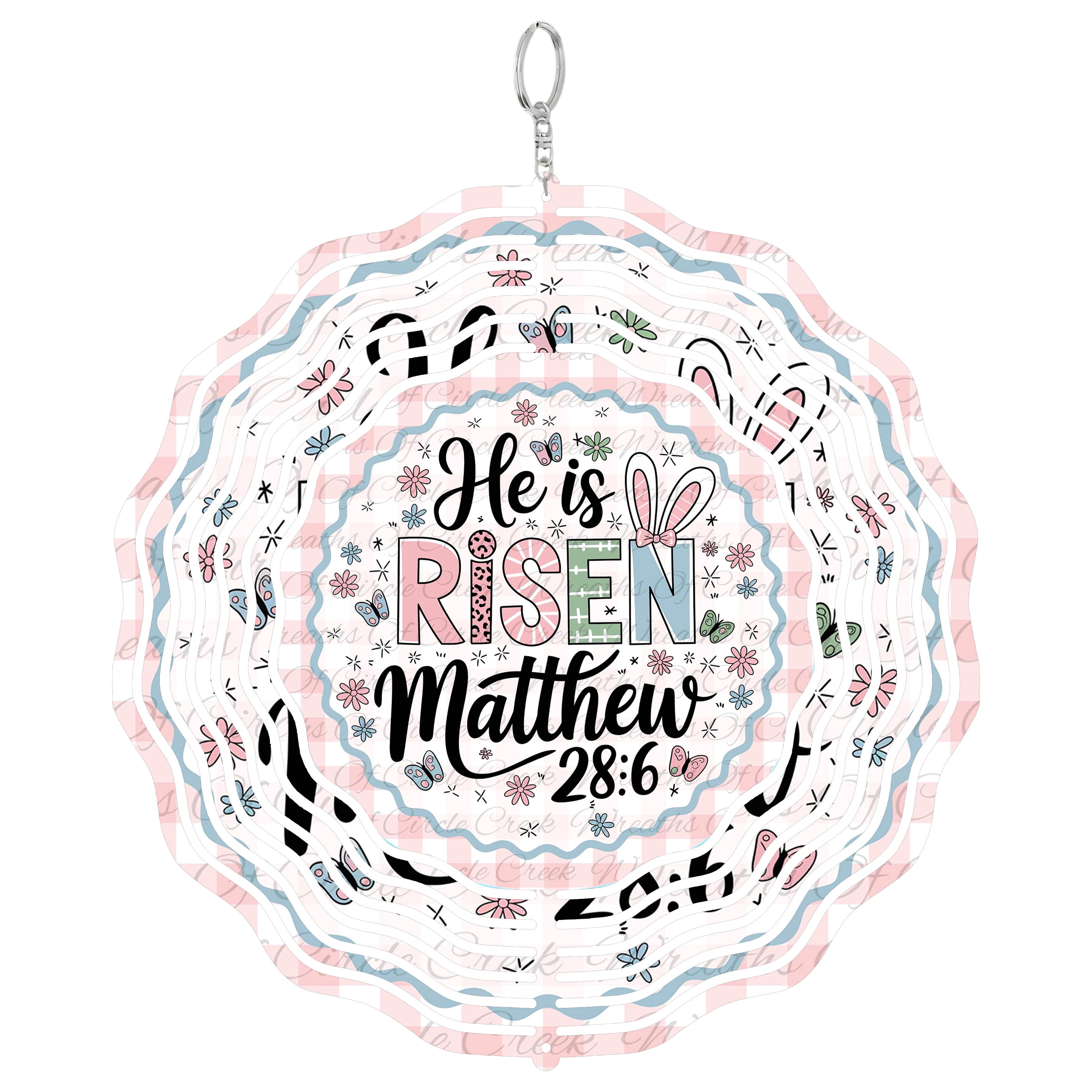 He Is Risen Matthew 286 Stained Glass Suncatcher, UV Printed Tinplate ...