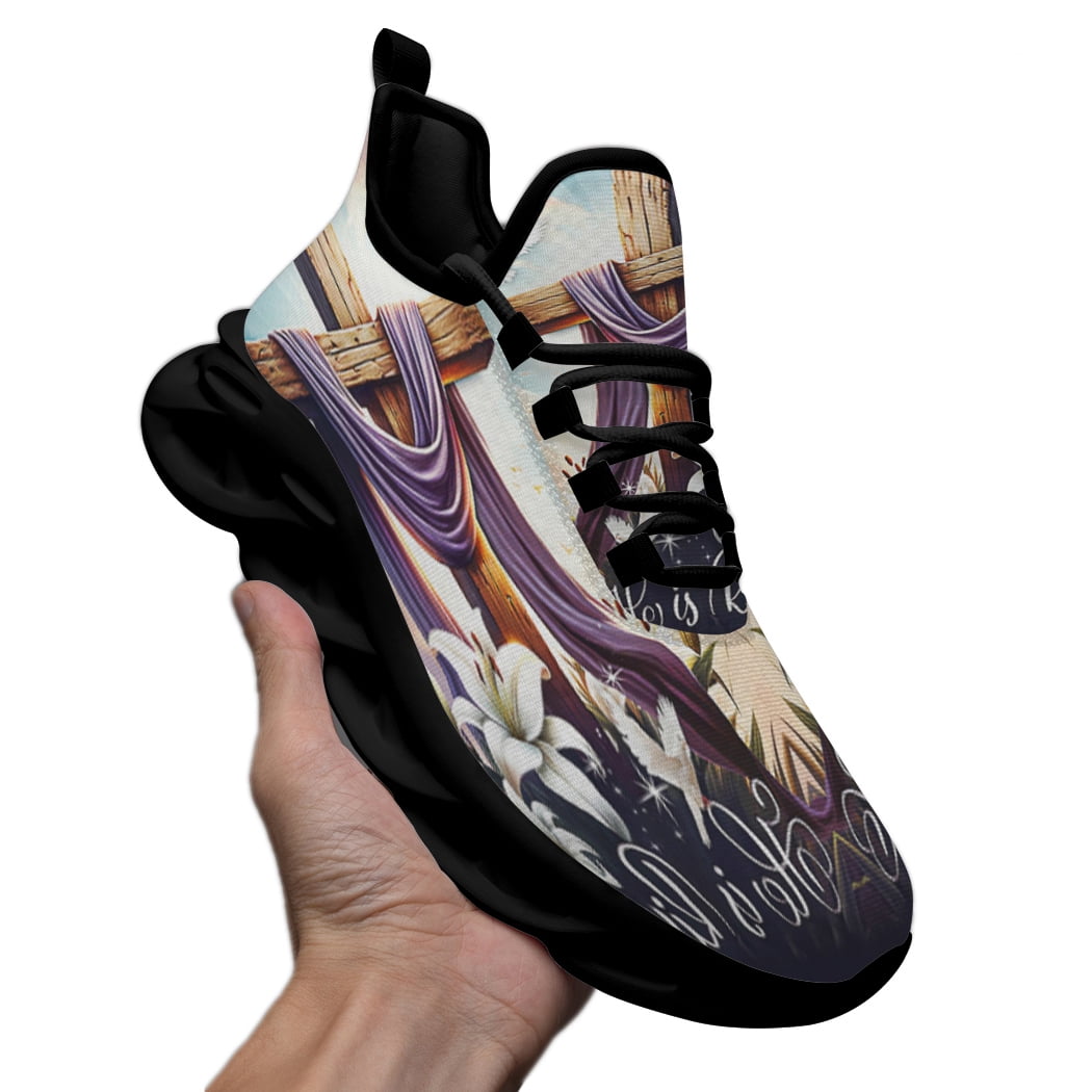 He Is Risen The Resurrection of Jesus Easter Christian Cross Shoes ...