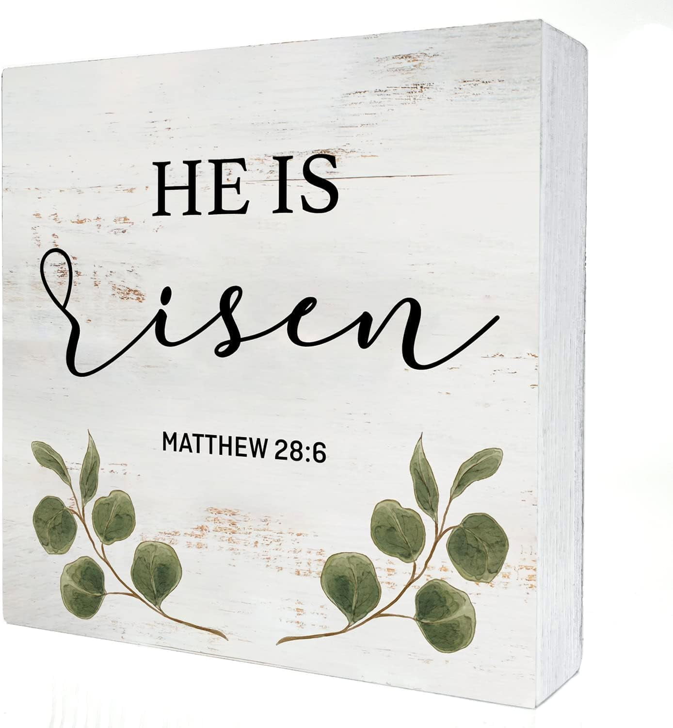 He Is Risen Wood Box Sign Home Decor Rustic Easter Wooden Box Sign ...