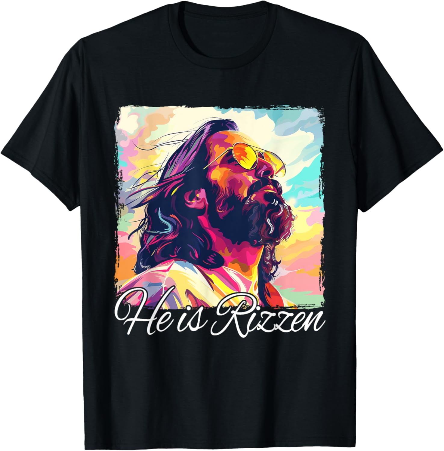 He Is Rizzen Christ T-Shirt Rizz Christianity Religious Rizzler ...