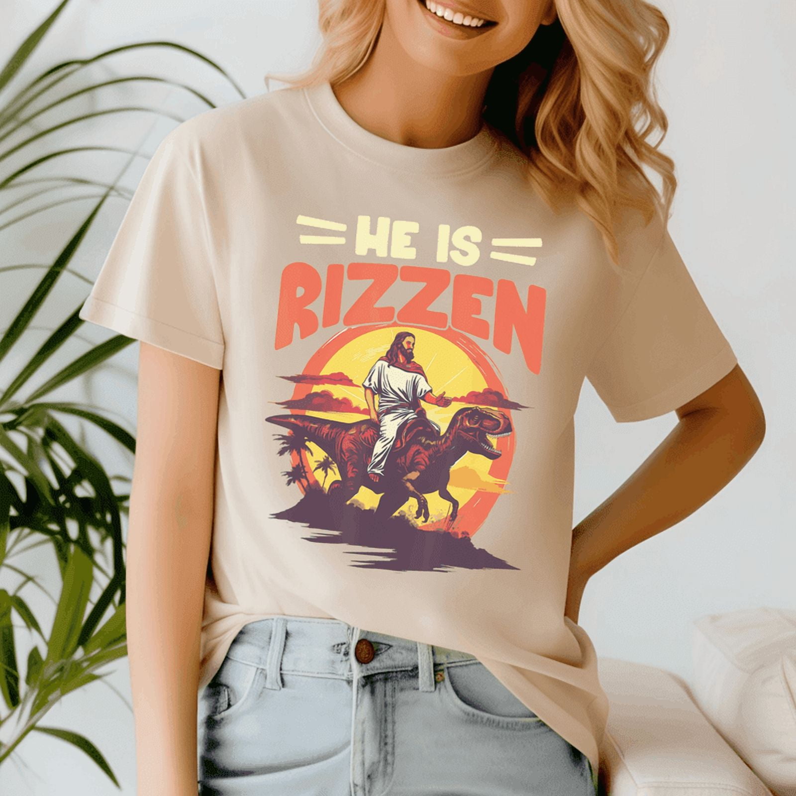He Is Rizzen Shirt, Jesus He Has Rizzen, Jesus Easter TShirt - Walmart.com