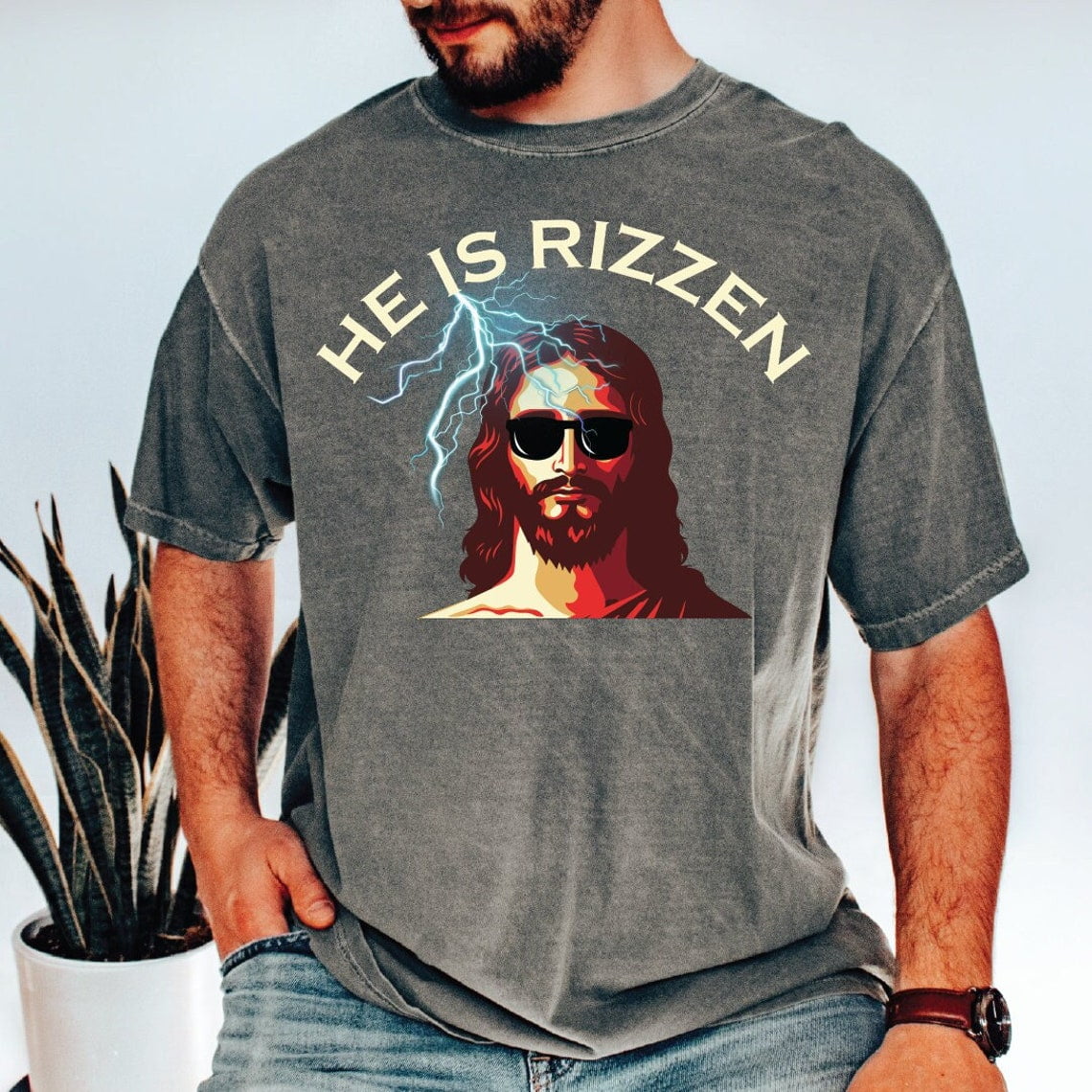 He Is Rizzen T-Shirt, God Is Rizzen Shirt, Jesus , Sfs0172 Tshirt All ...