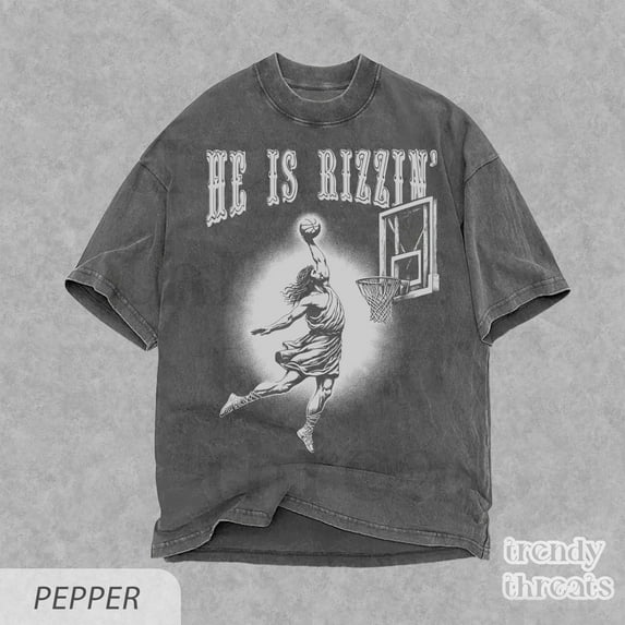 He Is Rizzin 90s T-Shirt, Funny Jesus Tee, Humor Easter Shirt ...