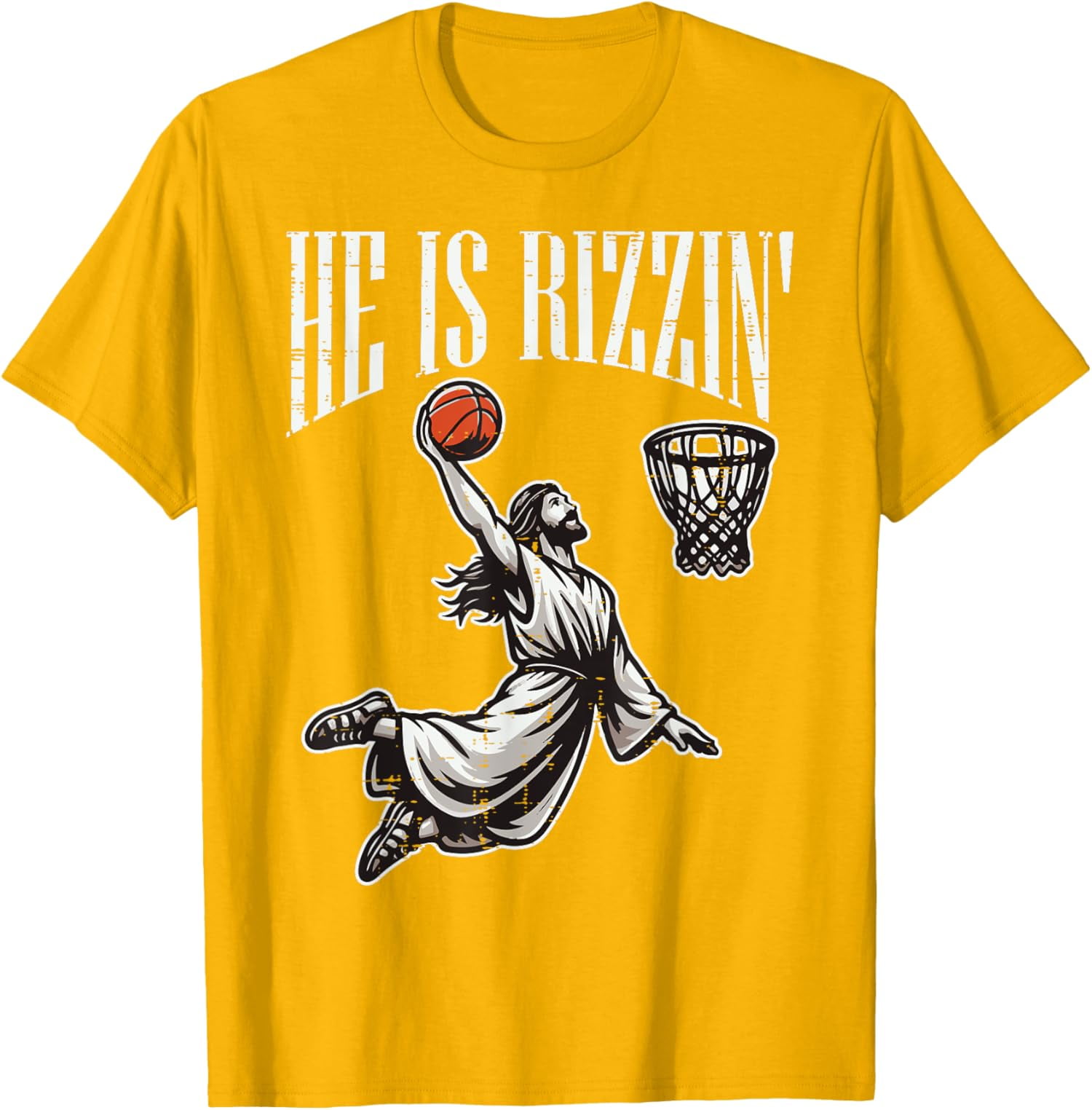He Is Rizzin Dunk - Easter Jesus Basketball Meme Funny Risen Christian ...