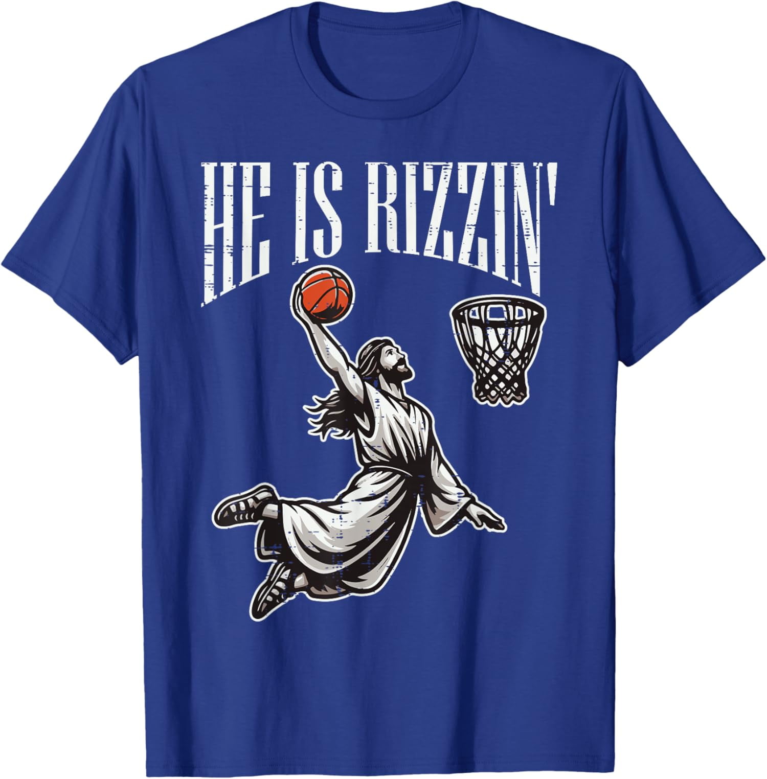 He Is Rizzin Dunk - Easter Jesus Basketball Meme Funny Risen Christian ...