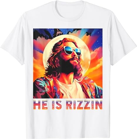 He Is Rizzin, Jesus Is Rizzen T-Shirt - Walmart.com