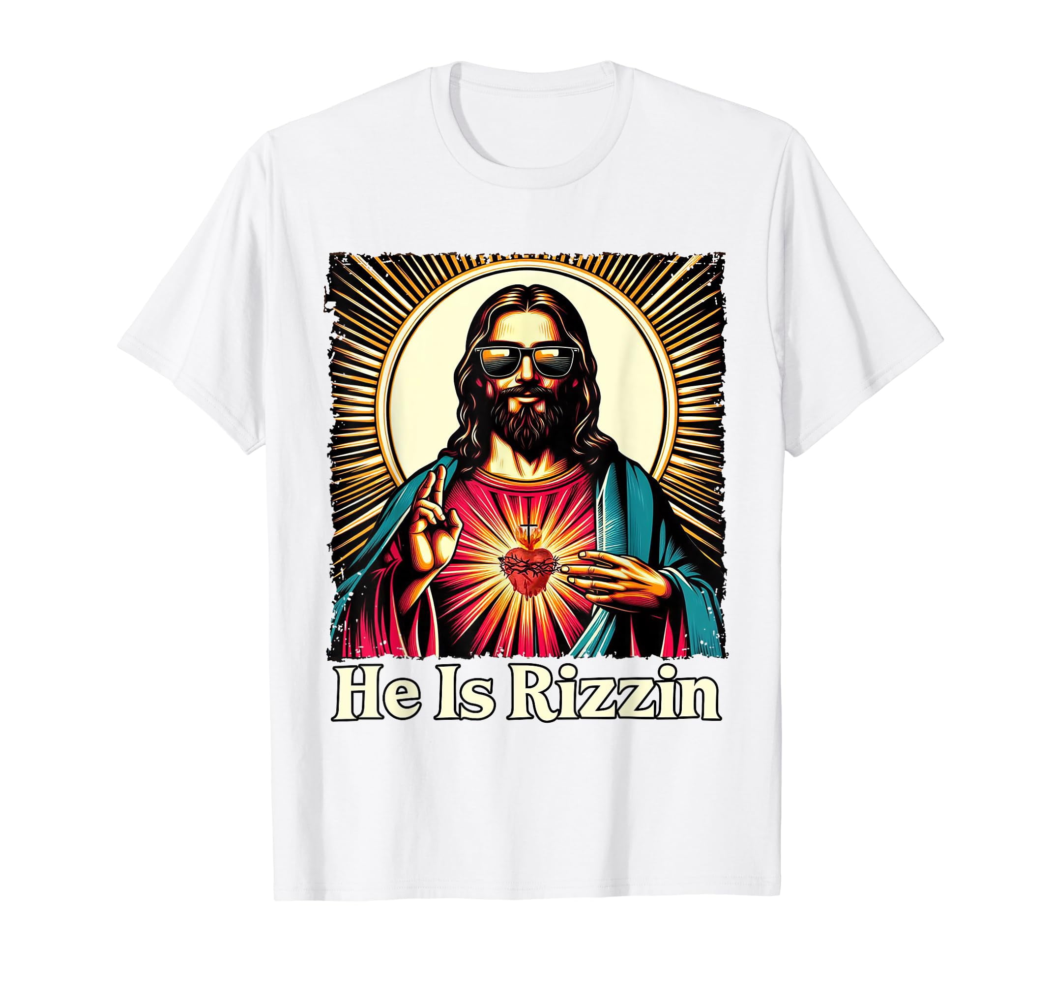 He Is Rizzin Jesus Is Rizzin Easter Christian Religious Kids T-Shirt ...