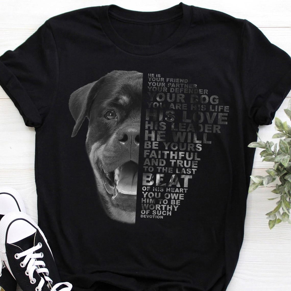 He Is Your Friend Your Partner Your Dog Rottweiler Dogs Gift Rottweiler ...