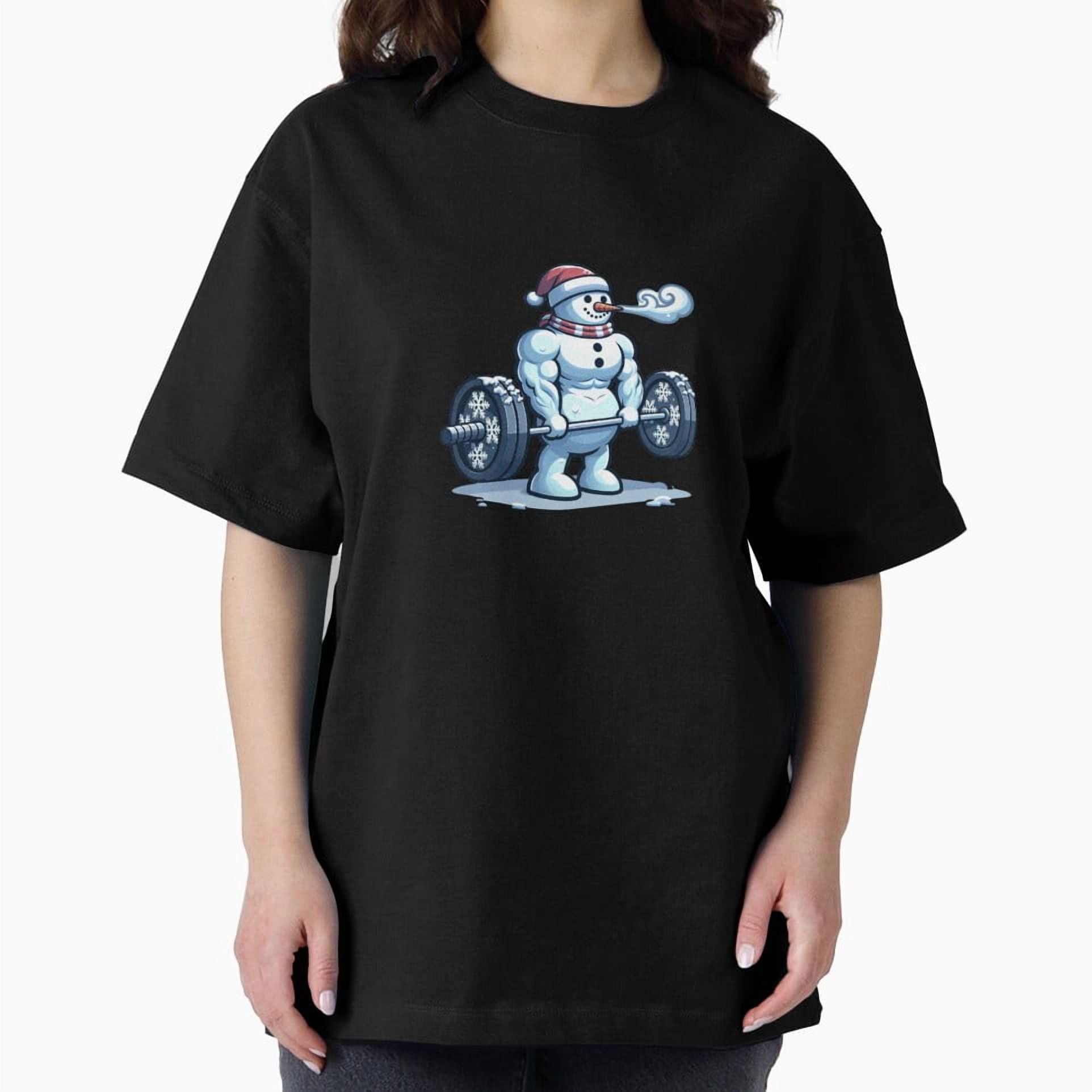 He Knows When You Skip Legs Funny Snowman Holiday Humor Unisex T-Shirt ...
