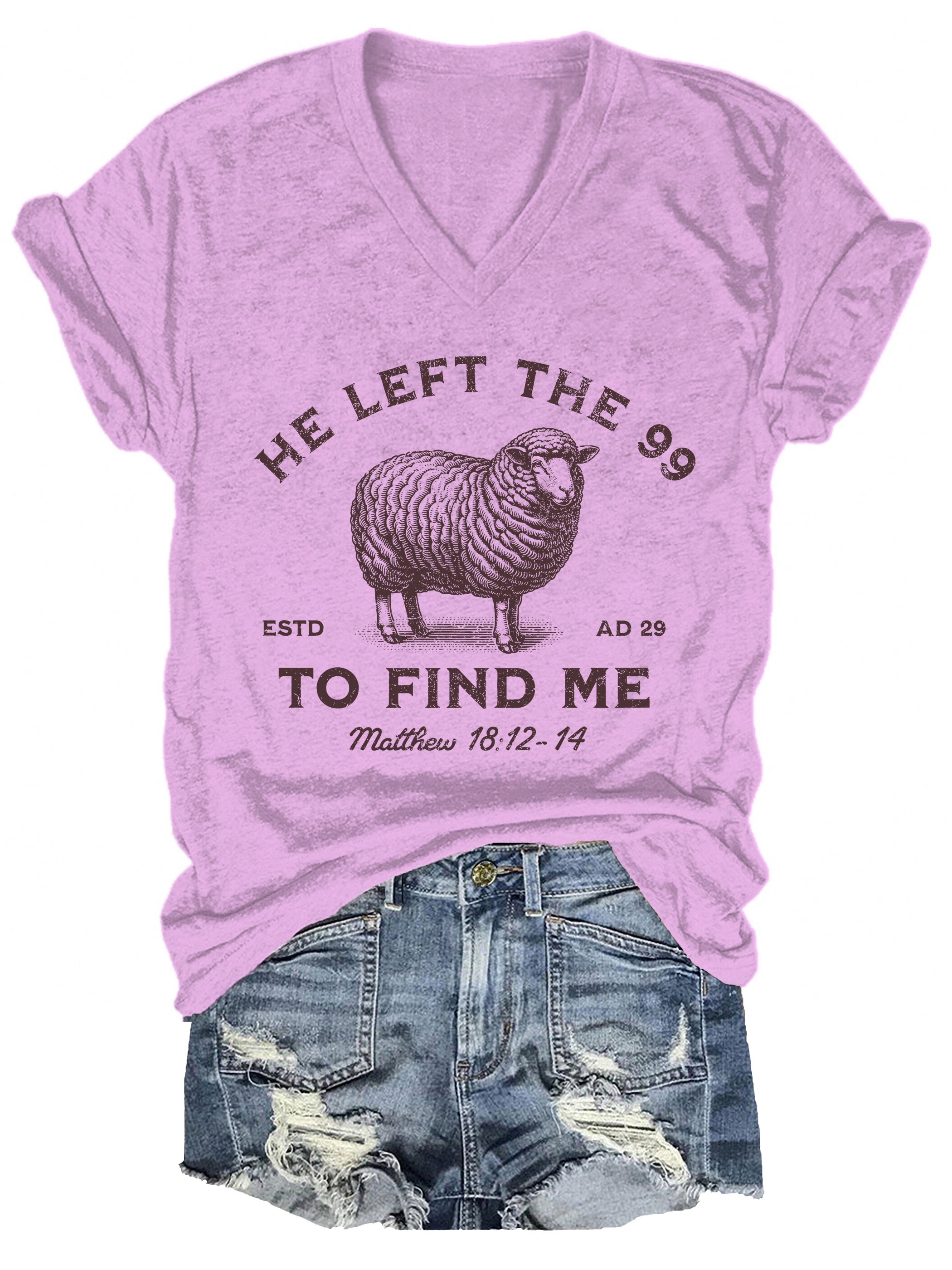 He Left the 99 to Find Me Shirt Women, He Left the 99 to Find Me V-Neck ...