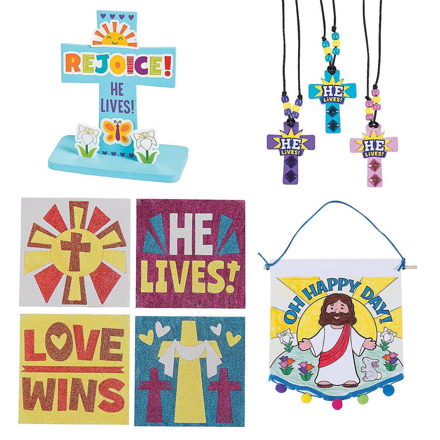 He Lives! Easter Craft Assortment - Makes 48, Craft Kits, Easter, 48 ...