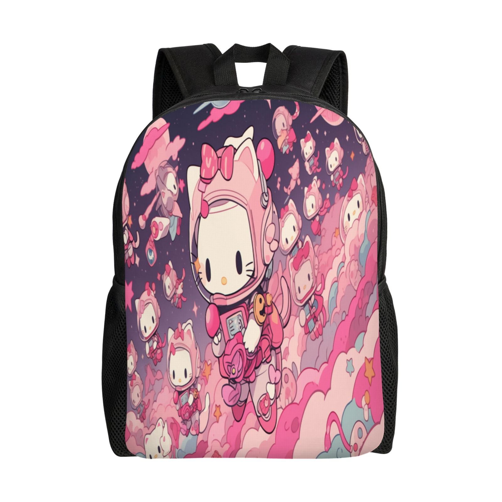 He-Llo Ki-Tty Backpack 16.1in Casual School Backpack Adjustable Straps ...