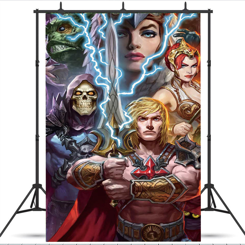 He Man Birthday Party Supplies Banner Backdrop Background Taspestry ...