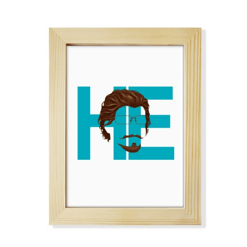 He Man Hair Beard Art Deco Fashion Desktop Adorn Photo Frame Display ...