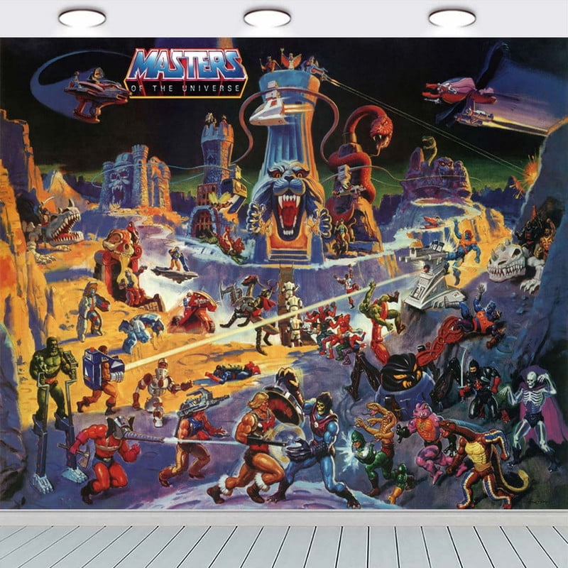 He Man He-man Party Supplies Background Backdrop Taspestry Banner Post ...