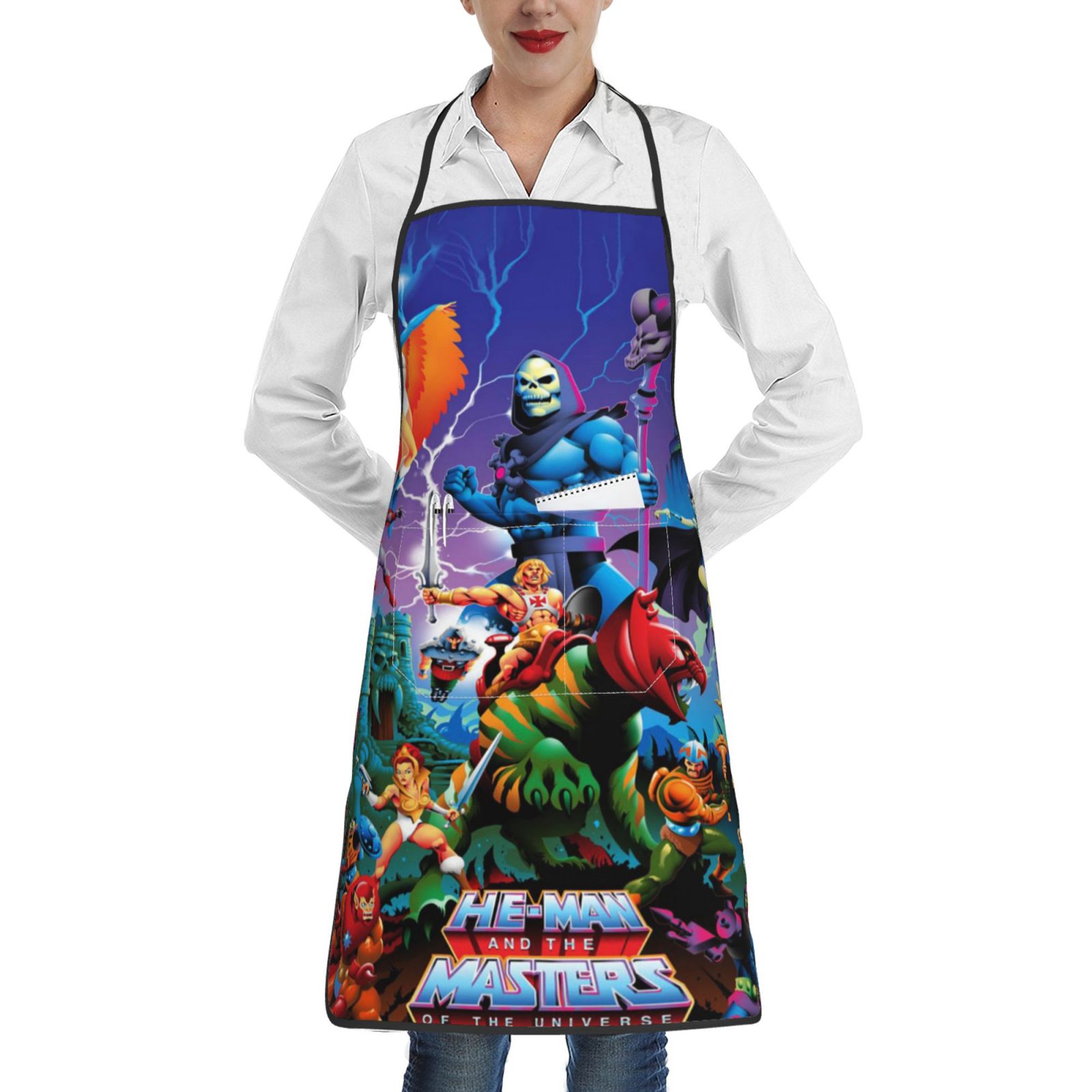 He Man Mas-ters Universe Aprons Waterproof Adjustable Aprons Bib ...