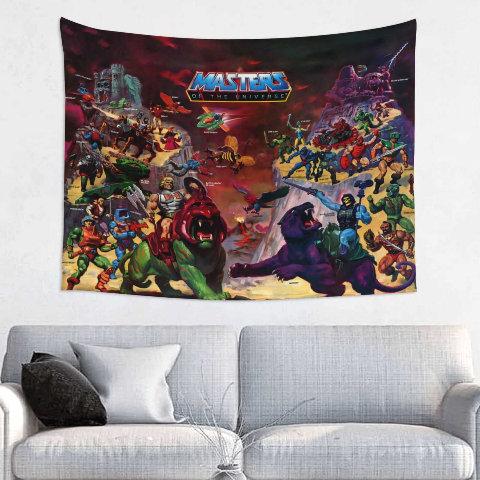 He Man Mas-ters Universe Tapestry Kawaii Tapestry Room Decor Aesthetic ...