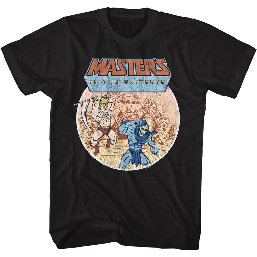 He-Man Masters Of The Universe He-Man & Skeletor Battle Men's T-Shirt ...
