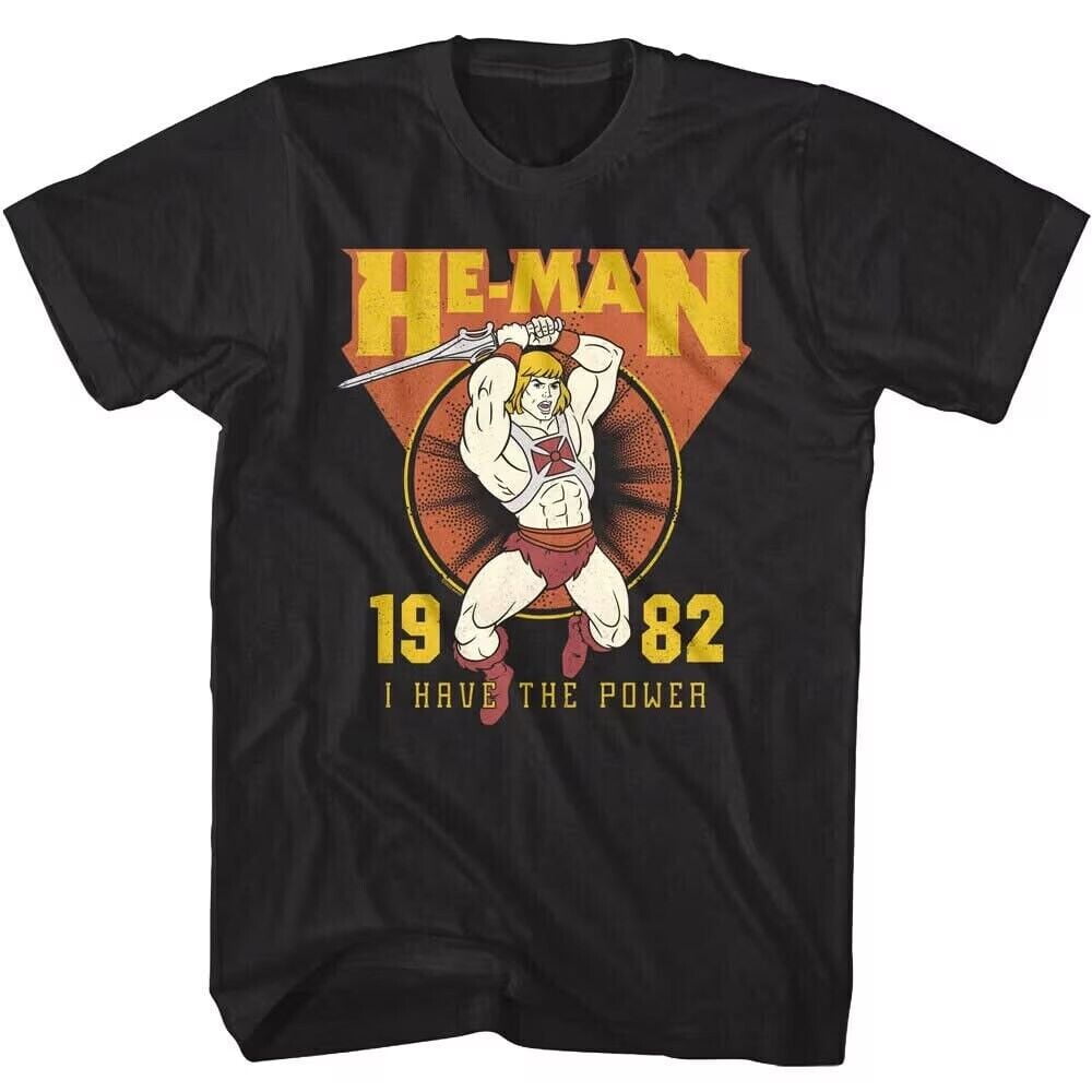 He-Man Men's T Shirt I Have the Power 1982 Retro Cartoon Tees - Walmart.com
