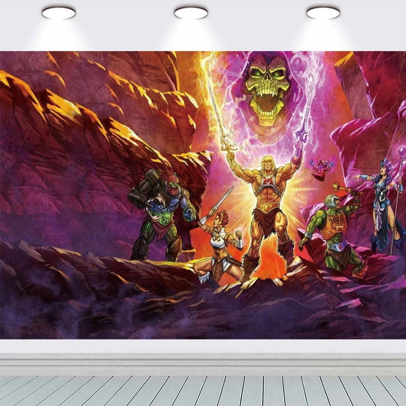 He Man Party Supplies Taspestry Poster Banner Backdrop Background Wall ...