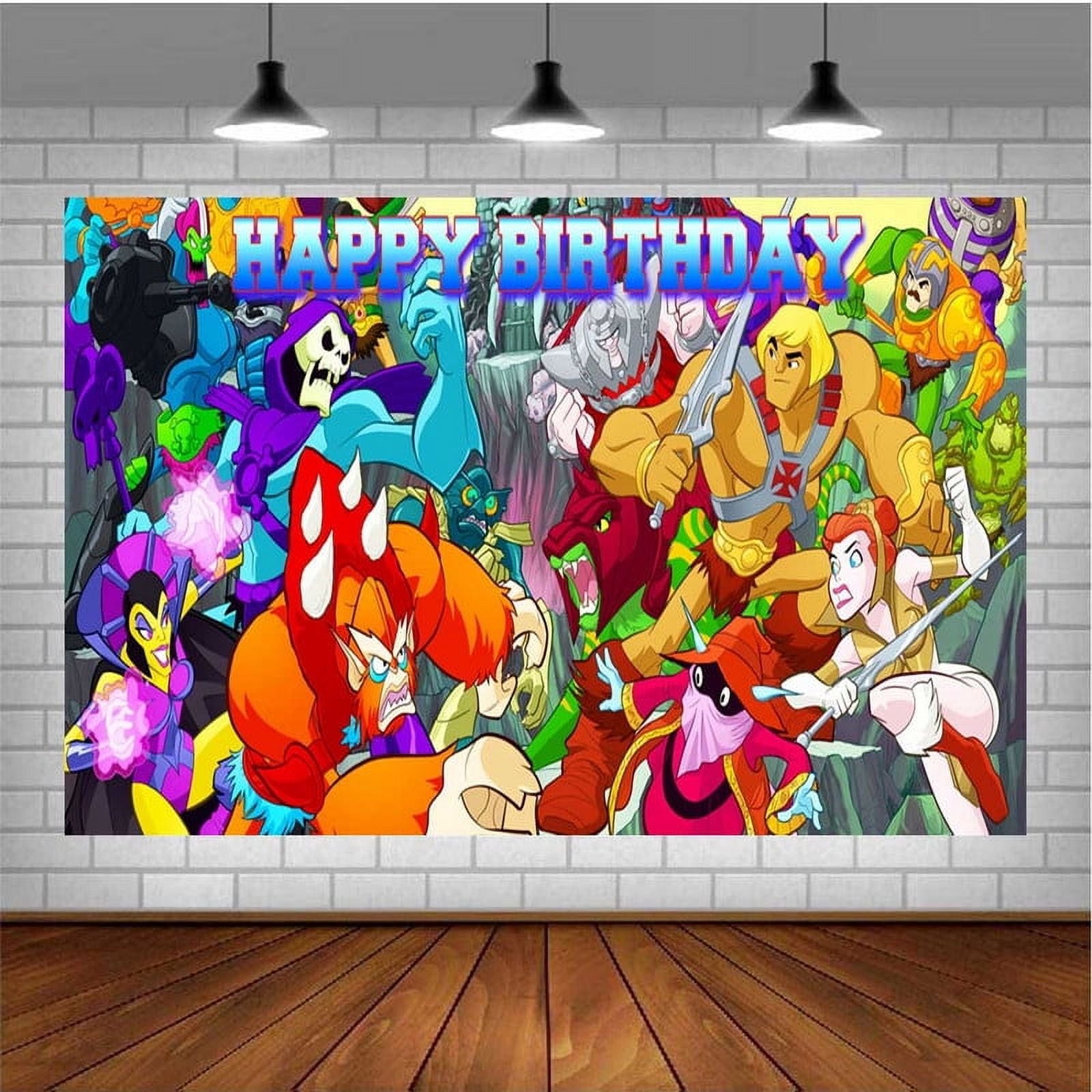 He Man Taspestry Wall Decor Background Backdrop Party Supplies Banner ...