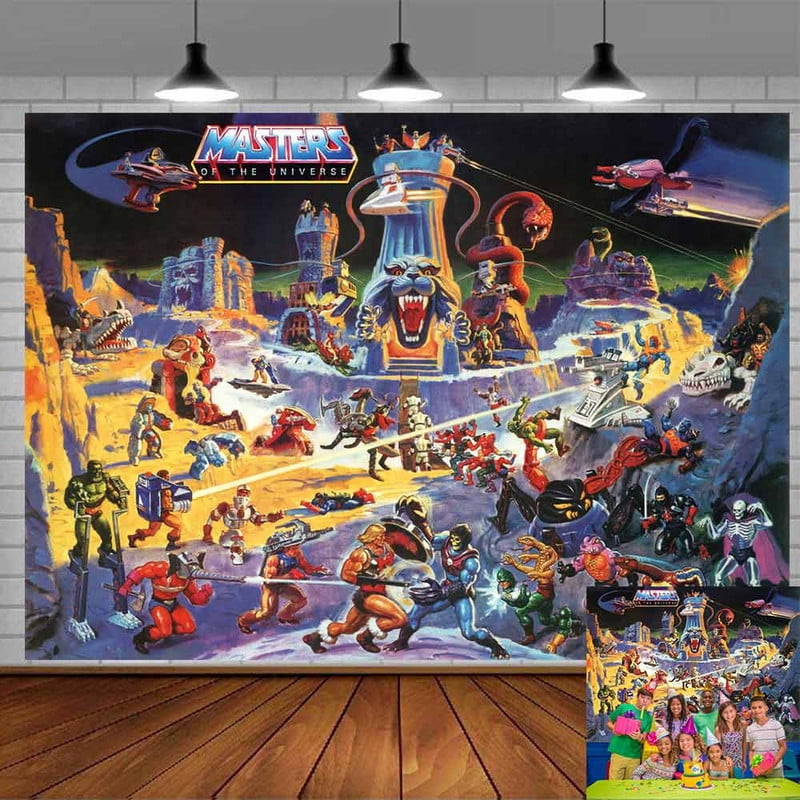 He Man and the Masters of the Universe Backdrop Banner Party Supplies ...