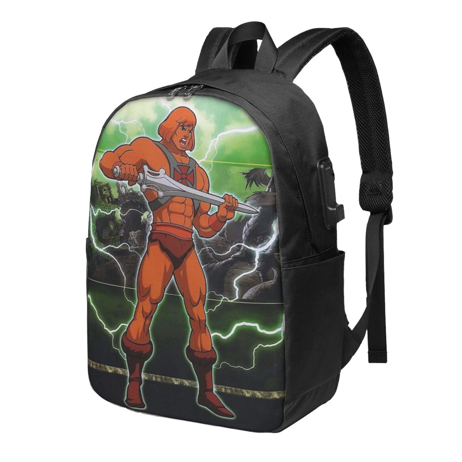 He-Man and the Masters of universe USB Backpack 17 IN Laptop Bags ...