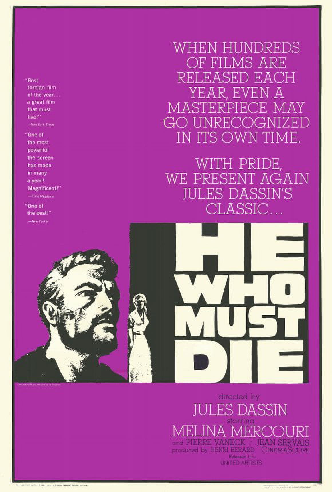 He Who Must Die POSTER (27x40) (1966) - Walmart.com