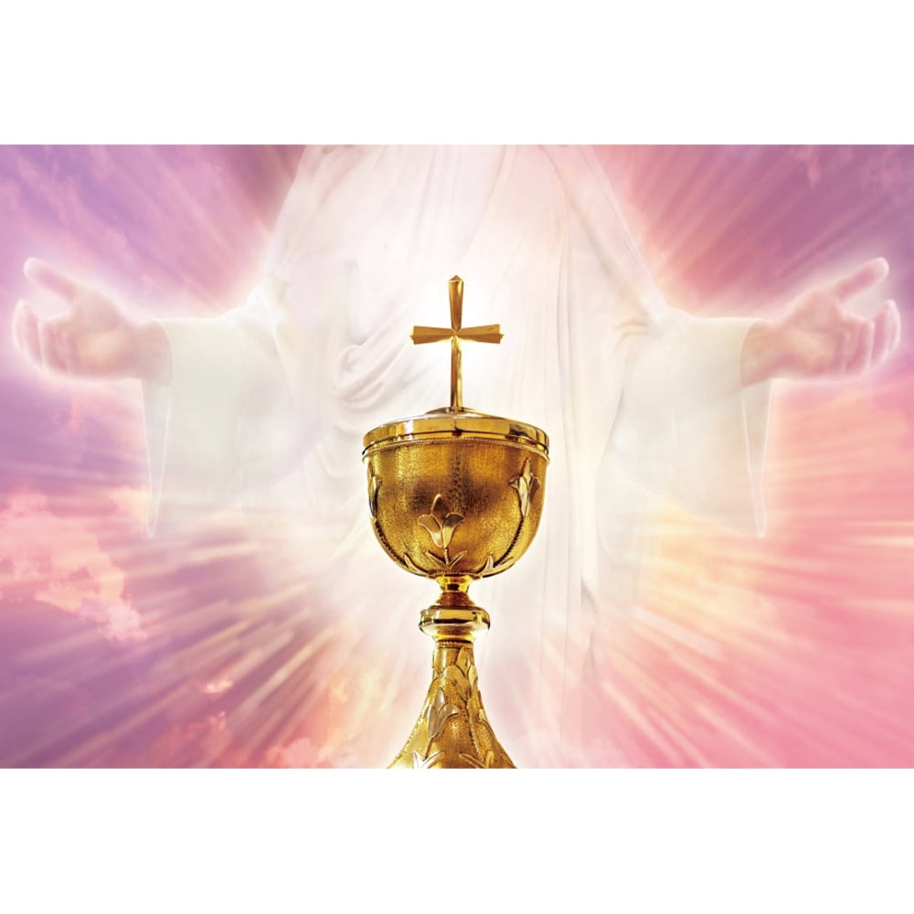 He is Risen Backdrop Easter Christian Cross Religious Holiday Party ...