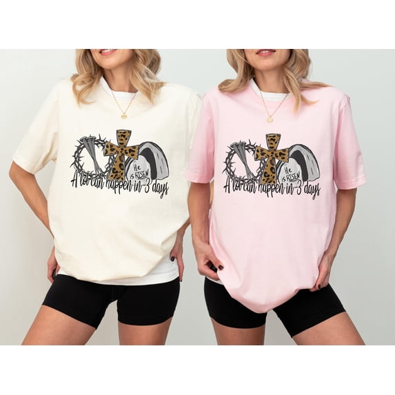 He is Risen Easter Shirt Inspirational Christian Faith Tee for ...