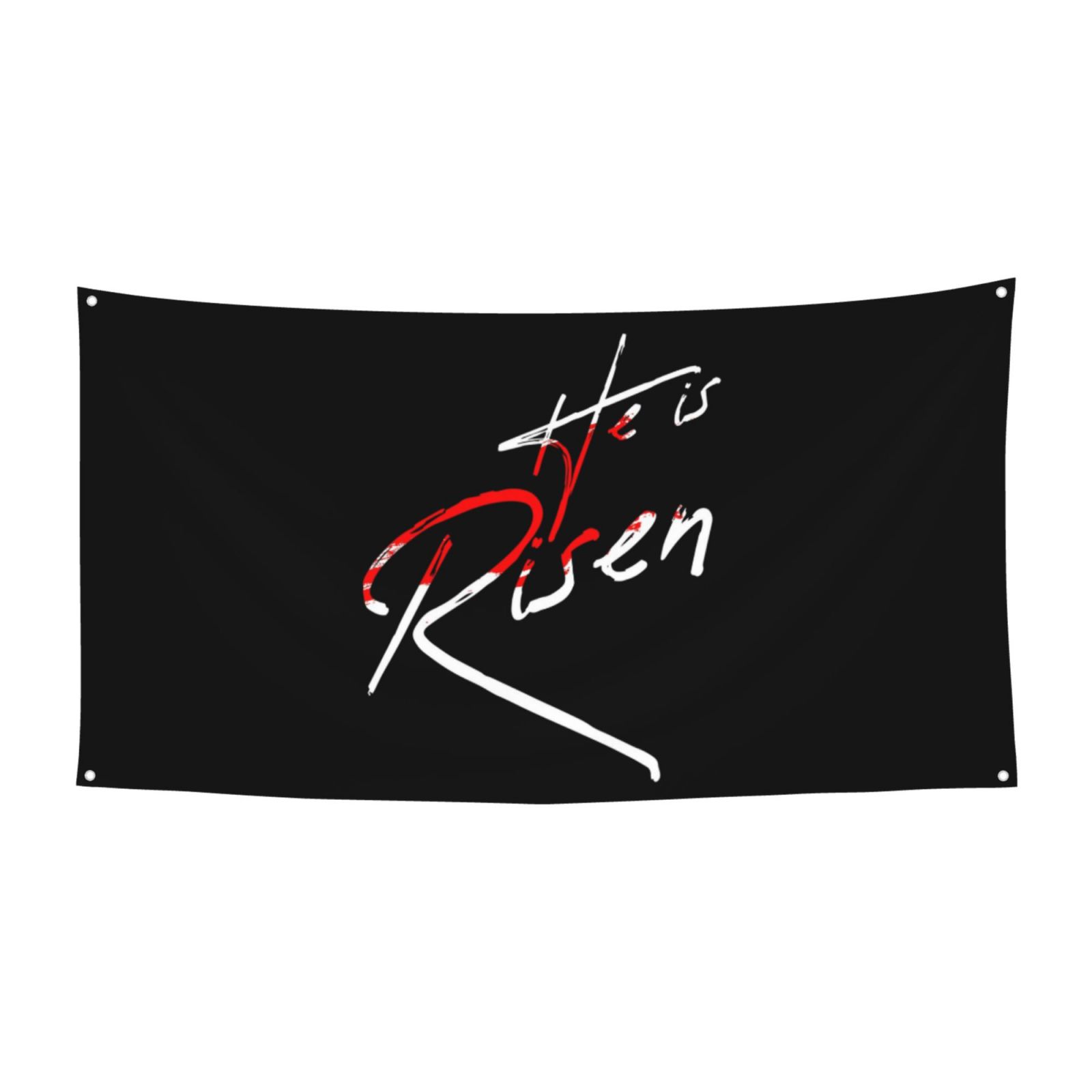 He is Risen Happy Easter Day Banner Backdrop Flag Photography ...