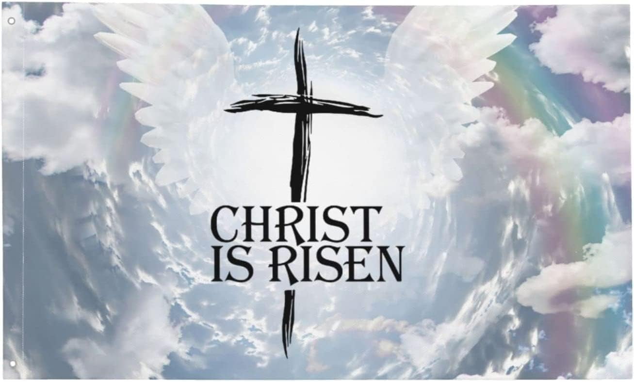 He is Risen - Jesus Christ Christian Easter Breeze Flags Garden Home ...