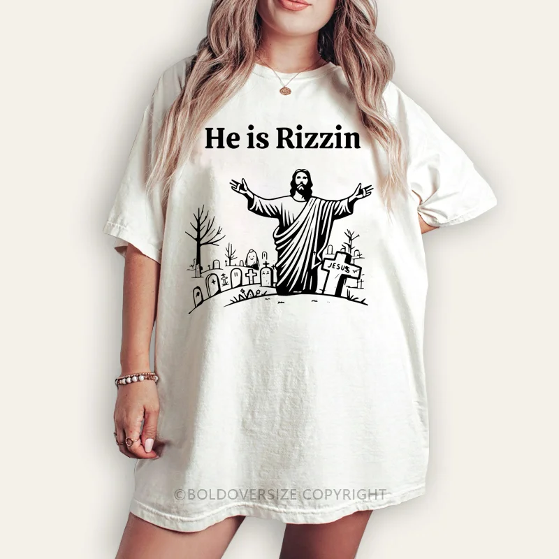 He is Risen Jesus Easter Tee - Walmart.com