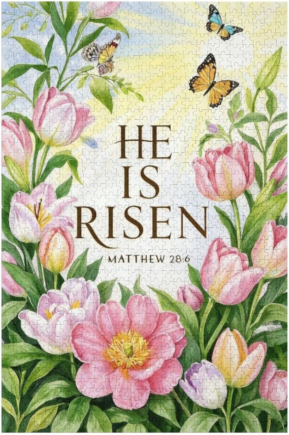 He is Risen Matthew 28:6 500 Piece Jigsaw Puzzle for Adults – Christian ...