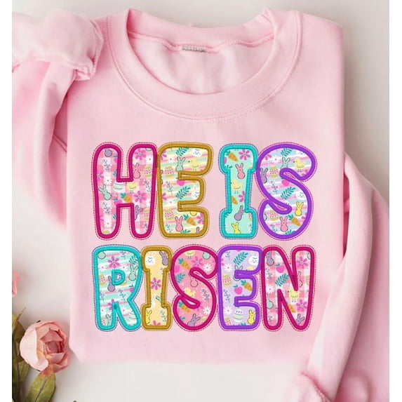 He is Risen Matthew 28 6, Retro easter doodle Easter Christian Easter ...