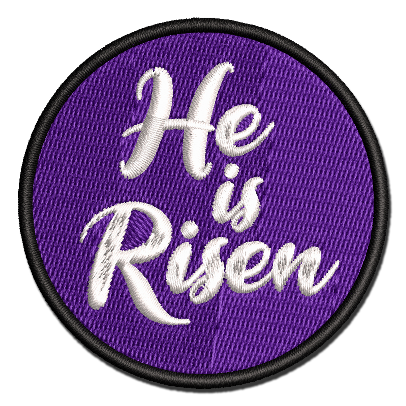 He is Risen Religious Easter Christian Applique Multi-Color Embroidered Hook & Loop Patch - 3 ...