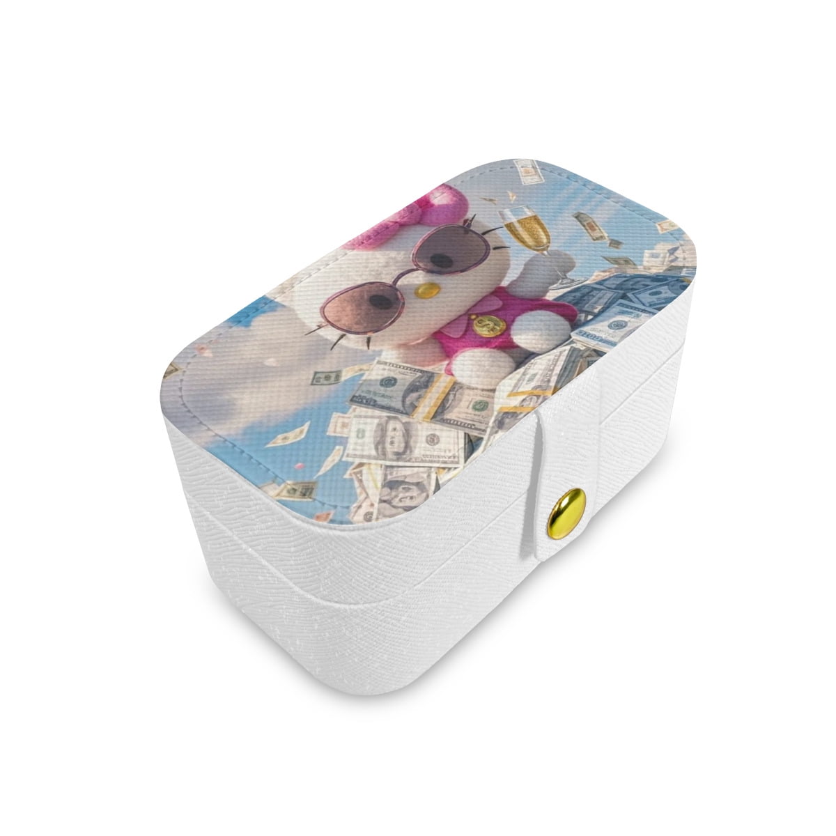 He×llo Ki×tty Cartoon jewelry rack storage box, portable ...