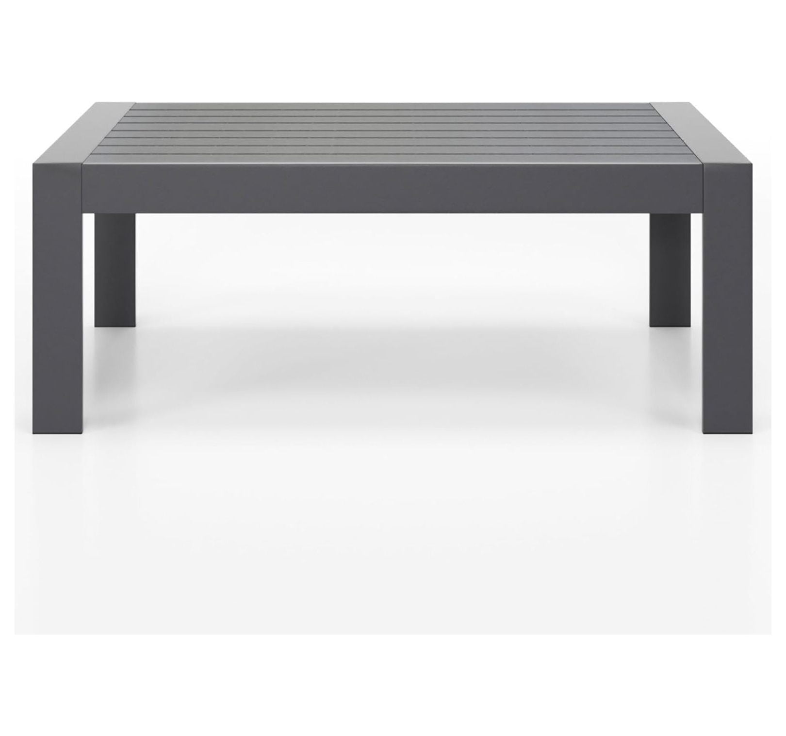 HeSLehs Aluminum Outdoor Coffee Table, All-Weather Rectangle Metal ...