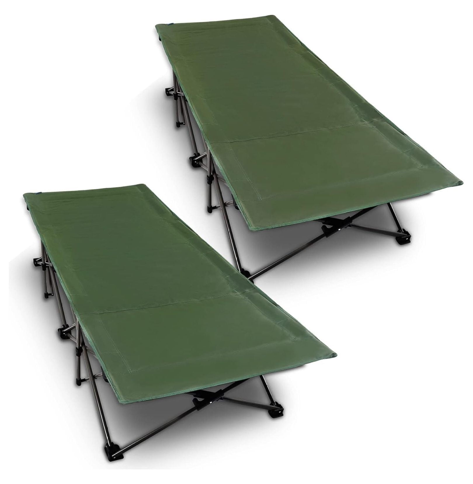 HeSLehs Folding Camping Cots for Adults Heavy Duty, 33" Extra Wide ...