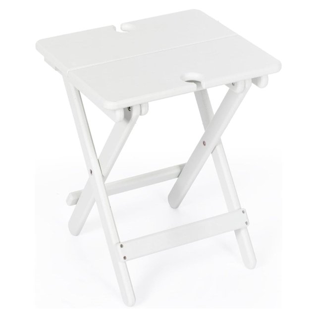 HeSLehs Portable Folding Side Table, Outdoor Adirondack Side Table with ...