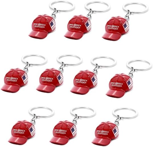 HeaCare 10pack Trump Hat Keychain-Make America Great Again, Trump ...