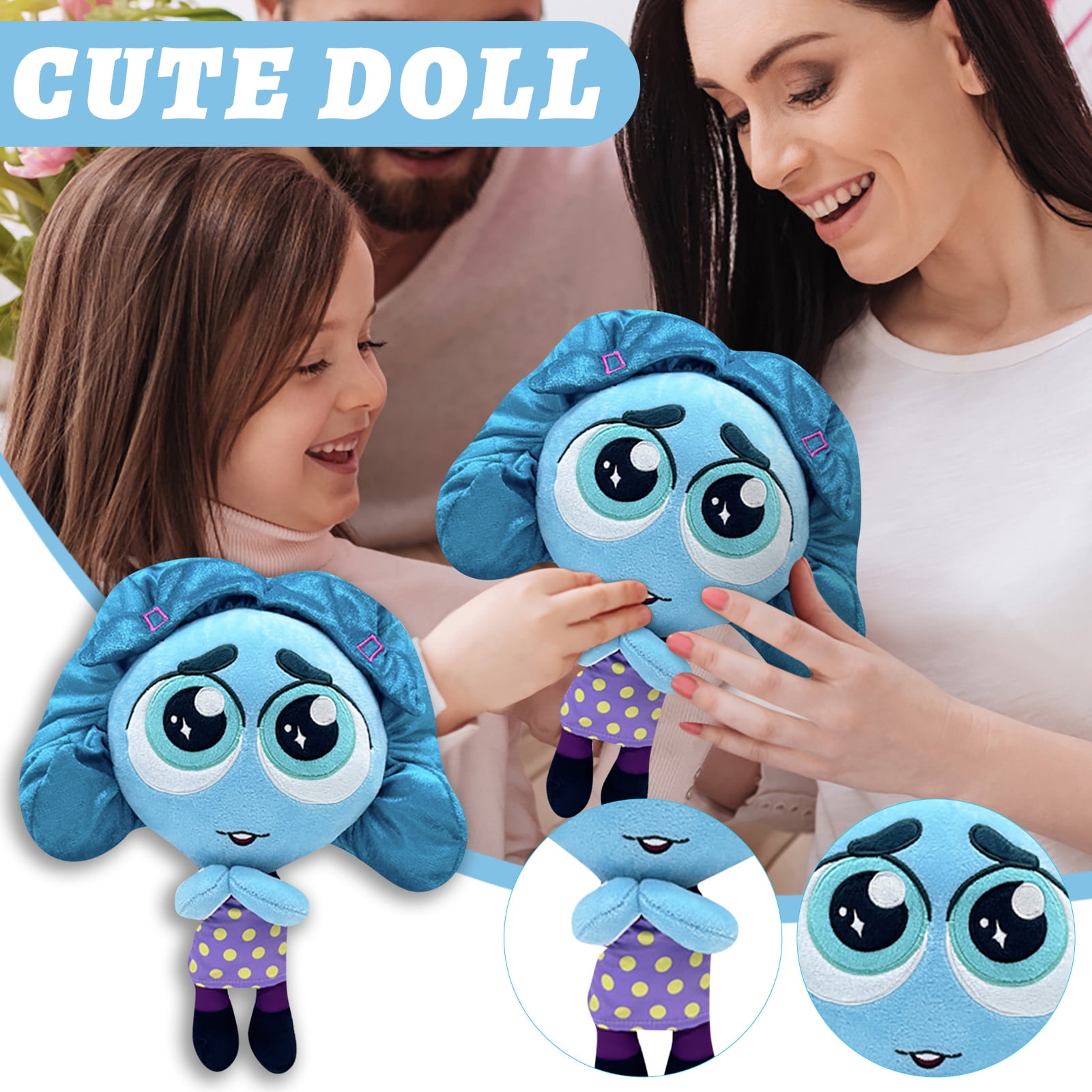 HeaCare 11.8" Inside Out 2 Plush Toy Cute and Soft Rag Doll, Envy ...