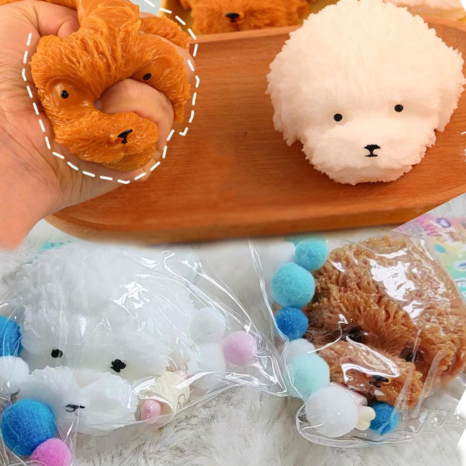 HeaCare 2 Pack Taba Toys for Kids, Taba Dog Quiet Fidget Toys, Kawaii ...